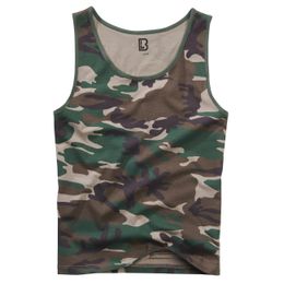 Tanktop Brandit "Brandit Herren Tank Top", Damen, Gr. 5XL, grün (woodland), 100% Baumwolle, unifarben, normal, Tops