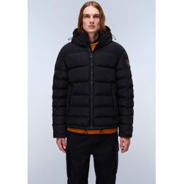 Funktionsjacke Napapijri "A-TEREZ", Herren, Gr. L, schwarz beauty, Web, Obermaterial: 100% Polyamid, unifarben, regular fit normal, Rundhals, eingesetzt abgesteppte Kante, Jacken, Regular fit mit Kapuze mit Stehkragen