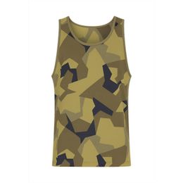 Tanktop Brandit "Brandit Herren Tank Top", Damen, Gr. 5XL, grün (swedish camo), 100% Baumwolle, unifarben, normal, Tops