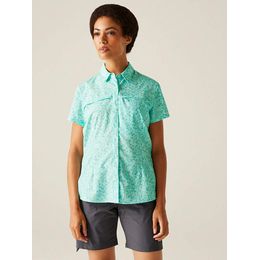 Regatta Funktionshemd "Packaway" in T&uuml;rkis - 70% | Gr&ouml;&szlig;e 44 | Damen-outdoor-tops-shirts