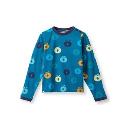 Smafolk Sm&aring;folk Longsleeve "&Auml;pfel" in Blau - 37% | Gr&ouml;&szlig;e 104/110 | Kinder-longsleeves