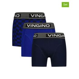 Vingino 3er-Set: Boxershorts in Dunkelblau - 39% | Größe 122/128 | Kinder-waesche