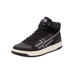 Rieker Leder-Sneakers in Schwarz - 38% | Größe 39 | Damen-sneakers