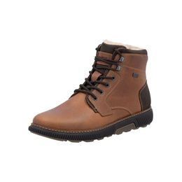 Rieker Leder-Boots in Hellbraun - 42% | Größe 44 | Herrenstiefel