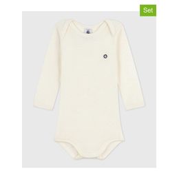 Petit Bateau 3er-Set: Bodys in Creme - 32% | Größe 74 | Baby-bodys