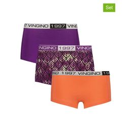 Vingino 3er-Set: Pantys in Lila/ Orange - 21% | Größe 122/128 | Kinder-waesche