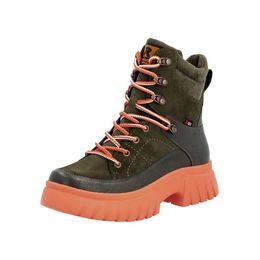 Rieker Boots in Khaki/ Schwarz - 39% | Größe 36 | Damen-stiefel