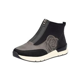 Rieker Slipper in Grau/ Schwarz - 50% | Größe 36 | Damen-schuhe-halbschuhe