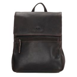 Micmacbags Leder-Rucksack "Next Navajo" in Schwarz - (B)23 x (H)26 x (T)9 cm - 61% | Damen-taschen