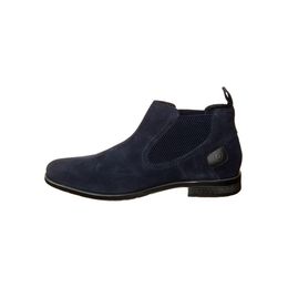 Bugatti Leder-Chelsea-Boots in Dunkelblau - 54% | Größe 42 | Herrenstiefel