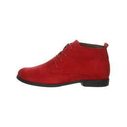 Think! Leder-Schnürschuhe in Rot - 51% | Größe 39 | Damen-schnuerschuhe