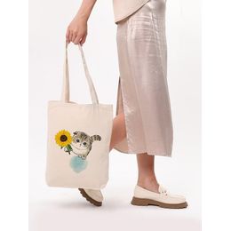 BAGmori Schultertasche in Creme - (B)35 x (H)40 x (T)8 cm - 50% | Damen-taschen