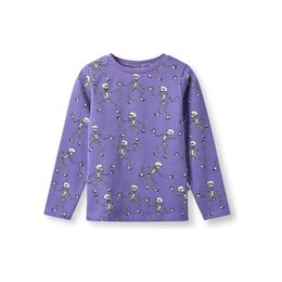 Smafolk Sm&aring;folk Longsleeve "Skelette" in Lila - 39% | Gr&ouml;&szlig;e 86/92 | Baby-langarmshirts