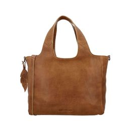 HIDE & STITCHES Leder-Henkeltasche in Hellbraun - (B)34 x (H)28 x (T)15 cm - 65% | Damen-taschen