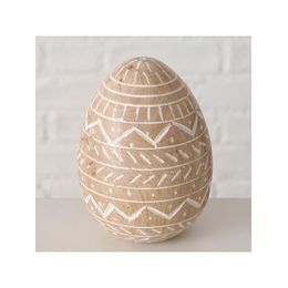 Boltze Dekoaufsteller "Telur" in Beige - (H)10 x Ø 7 cm - 41% | Dekofiguren