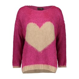miss goodlife Pullover "Heart" in Pink/ Beige - 66% | Größe M | Damen-pullover-cardigans