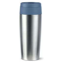 Emsa Thermobecher "Travel Mug" in Silber/ Blau - 360 ml - 11% | Damen-outdoor-ausruestung