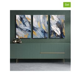 ABERTO DESIGN 3er-Set: Leinwanddrucke - (B)45 x (H)70 cm - 68% | Wanddekoration