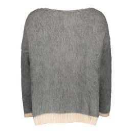 miss goodlife Pullover "Star" in Grau/ Creme - 63% | Gr&ouml;&szlig;e M | Damen-pullover-cardigans