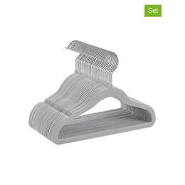 Songmics 30er-Set: Kleiderbügel in Hellgrau/ Silber - (B)30 x (H)20,5 cm - 12% | Garderoben