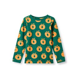 Smafolk Sm&aring;folk Longsleeve "&Auml;pfel" in Gr&uuml;n - 42% | Gr&ouml;&szlig;e 98/104 | Kinder-longsleeves