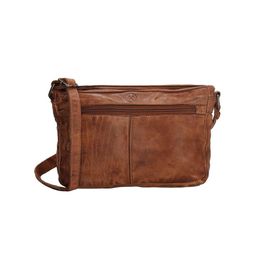 HIDE & STITCHES Leder-Umhängetasche in Hellbraun - (B)23 x (H)16 x (T)4 cm - 13% | Damen-taschen
