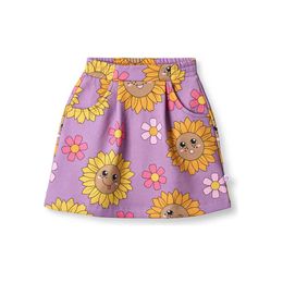 Smafolk Småfolk Rock "Sonnenblumen" in Lila - 47% | Größe 98/104 | Baby-kleider-roecke