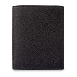 BAGmori Leder-Geldbörse in Schwarz - (B)11 x (H)9 x (T)2 cm - 74% | Herren-portemonnaies-etuis