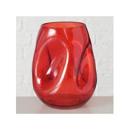 Boltze Vase ''Lojin'' in Rot - (H)17,3 x &Oslash; 14 cm - 20% | Kerzen-vasen
