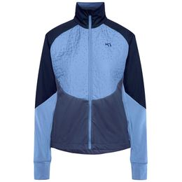 KARI TRAA Hybridjacke "Louise" in Blau/ Grau - 64% | Gr&ouml;&szlig;e M | Damen-outdoorjacken