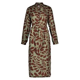 miss goodlife Kleid "Ornaments" in Oliv/ Dunkelbraun - 66% | Größe M | Damenroecke