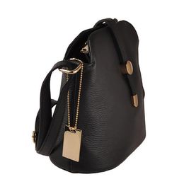 Lia Biassoni Leder-Umh&auml;ngetasche in Schwarz - (B)22 x (H)26 x (T)12 cm - 71% | Damen-taschen