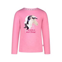 SALT & PEPPER Salt and Pepper Longsleeve "Sequin horse" in Rosa - 44% | Größe 140/146 | Kinder-longsleeves