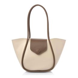 Lucky Bees Schultertasche ''Greta'' in Creme - (B)35 x (H)23 x (T)11 cm - 74% | Damen-taschen