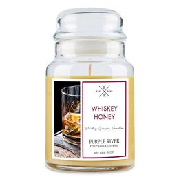 Purple River Duftkerze "Whiskey Honey" in Gelb - 623 g - 28% | Kerzen-vasen