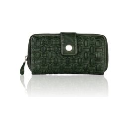 Bellicci Leder-Geldbörse in Grün - (B)18 x (H)9,5 x (T)3,5 cm - 42% | Portemonnaies-etuis