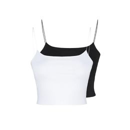 Trendyol Top female Black, White size XS