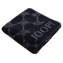 JOOP! Handtuch Cornflower, Schwarz, Textil, Blume, 50x100 cm, Made in Germany, Oeko-Tex&reg; Standard 100, saugf&auml;hig, Aufh&auml;ngeschlaufe, strapazierf&auml;hig, angenehm weich, hochwertige Qualit&auml;t, schadstoffgepr&uuml;ft, Badtextilien, Handt&uuml;cher