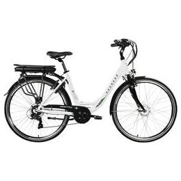 Zündapp E-Bike ZÜNDAPP "Z503" Gr. 49, weiß (grün, weiß), Elektrofahrräder, 49cm, 28 Zoll (71,12cm), Pedelec, Elektrofahrrad für Damen u. Herren