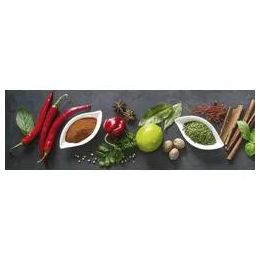 Express K&uuml;chen K&uuml;chenr&uuml;ckwand EXPRESS K&Uuml;CHEN "Gew&uuml;rze", bunt, B:180cm H:55,9cm, Holzwerkstoff, Spritzschutzw&auml;nde