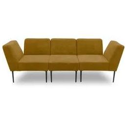 Sessel DOMO collection "700010 Lieferzeit nur 2 Wochen, auch einzeln stellbar", orange (gold, curry), B:58cm H:78cm T:83cm, 100% Polyester, Sessel, Einzelsessel, für individuelle Zusammenstellung eines persönlichen Sofas, Cord-Bezug