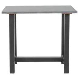 Mäusbacher Bartisch MÄUSBACHER, schwarz (schwarzstahl, graphitfarben, schwarzstahl), B:140cm H:105cm T:70cm, Tische, Bartisch, Gestell in U-Form (Breite 120, 140 oder 160 cm)