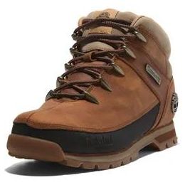 Schnürboots Timberland "EURO SPRINTMID LACE UP BOOT", Gr. 43, braun (medium orange full grain), Leder, Synthetik, Schuhe, Winterstiefel, Schnürstiefel, Winterschuhe, Topseller