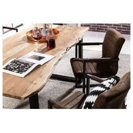 SIT-MÖBEL Esstisch SIT "Tops&Tables", schwarz (natur, schwarz, schwarz, natur), B:200cm H:78cm T:100cm, Tische