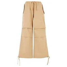 Stoffhose Karl Kani "Karl Kani Damen KW233-018-1 KK Small Signature Parachute Pants", Damen, Gr. XS, US-Größen, sand, 100% Baumwolle, unifarben, loose fit, Hosen