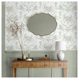 Vliestapete Laura Ashley "TUILIERIES", grün, H:10cm L:10cm, Vlies, Tapeten, Design Tapeten