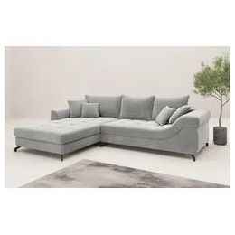 Ecksofa MR. COUCH "Taylor, L-Form, wahlweise mit Kaltschaum", miami 17 grau, B:317cm H:93cm T:226cm, 90% Polyester / 10% Nylon, Sofas, wahlweise mit Kaltschaum bis 140 kg pro Sitzplatz belastbar