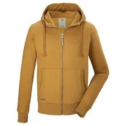 Sweatjacke "GS 8 MN SWT JCKT GOTS", Herren, Gr. 3XL, gelb (curry), Oberstoff 1: 100% Baumwolle (aus biologischem Anbau)/ Oberstoff 2: 95% Baumwolle (aus biologischem Anbau), 5% Elasthan, G.I.G.A. DX BY KILLTEC, Sweatjacken, GOTS-zertifizierte Bio-Baumwolle, Carbon-Finish, lässiger Look