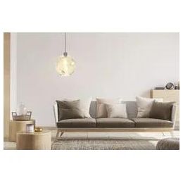 Kayoom Hängeleuchte "Natalie", beige, Ø 26cm H: 32cm, 1 Stk., Leuchten, handgefertigt, modern