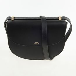 A.P.C. Schwarze Umhängetasche aus Leder